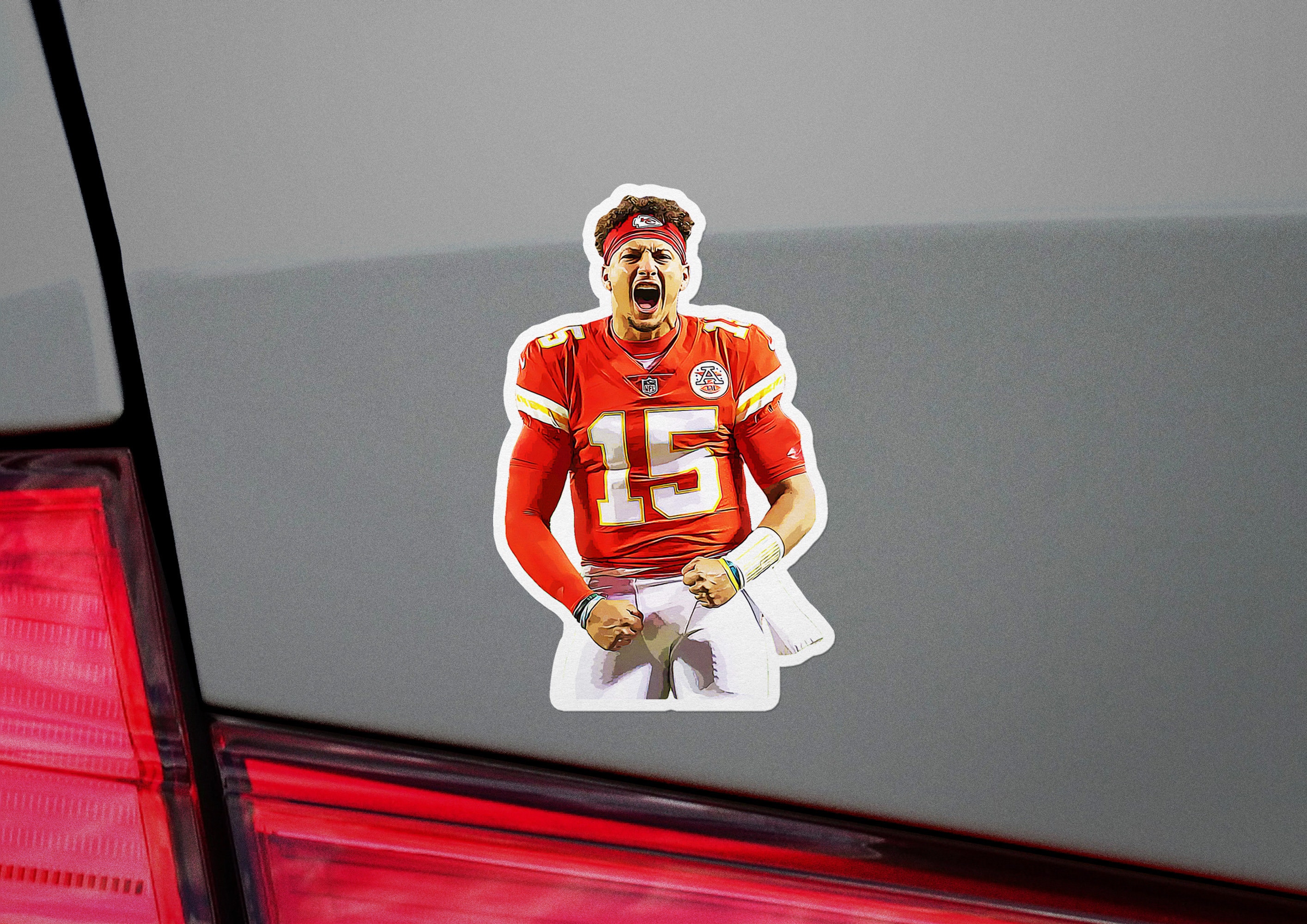 Patrick Mahomes Kansas City Chiefs Football Glossy Sticker Vinyl Laminate