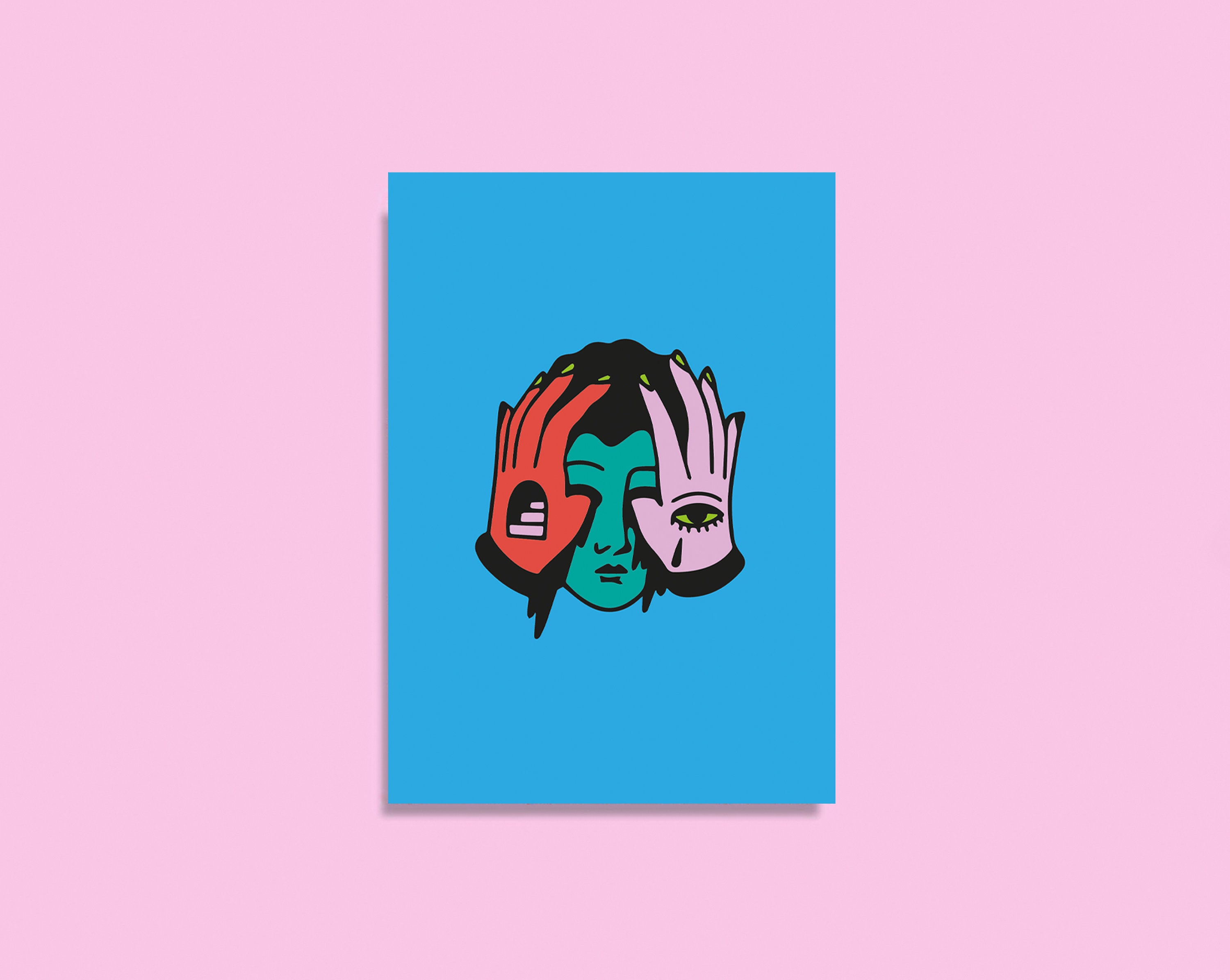 Set Of 6 Colourful Postcards A5 postcard pack Traditional | Etsy