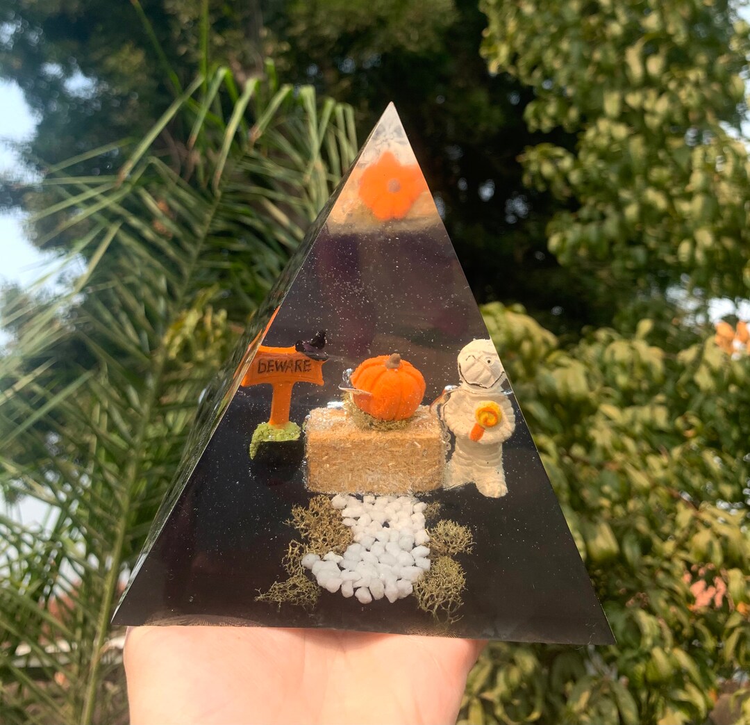 Spooky Resin Pyramid - Etsy