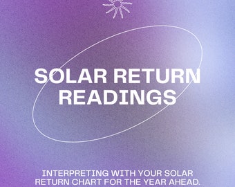 Solar Return Chart Reading a.k.a. Birthday Astrology - Etsy