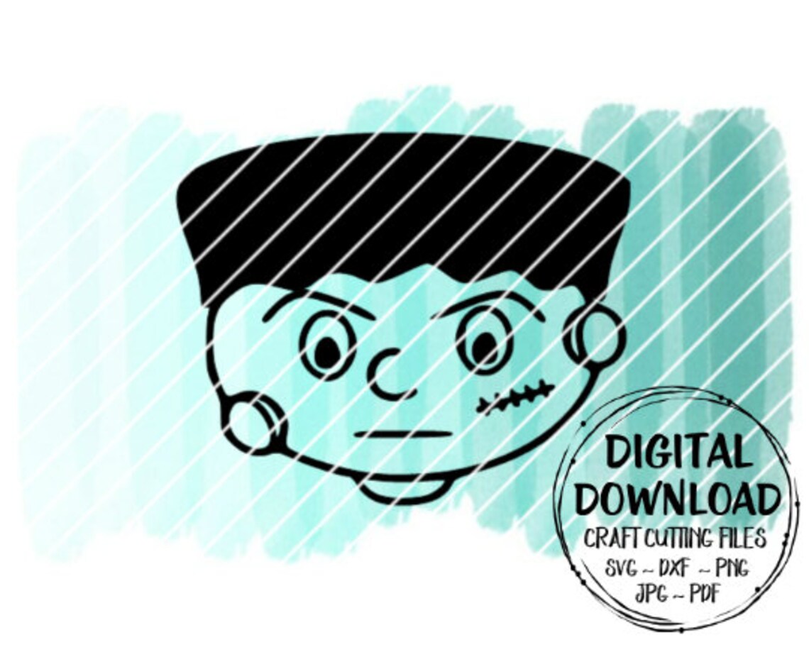 Frankie Frankenstein Ghoul Monster Halloween Digital - Etsy