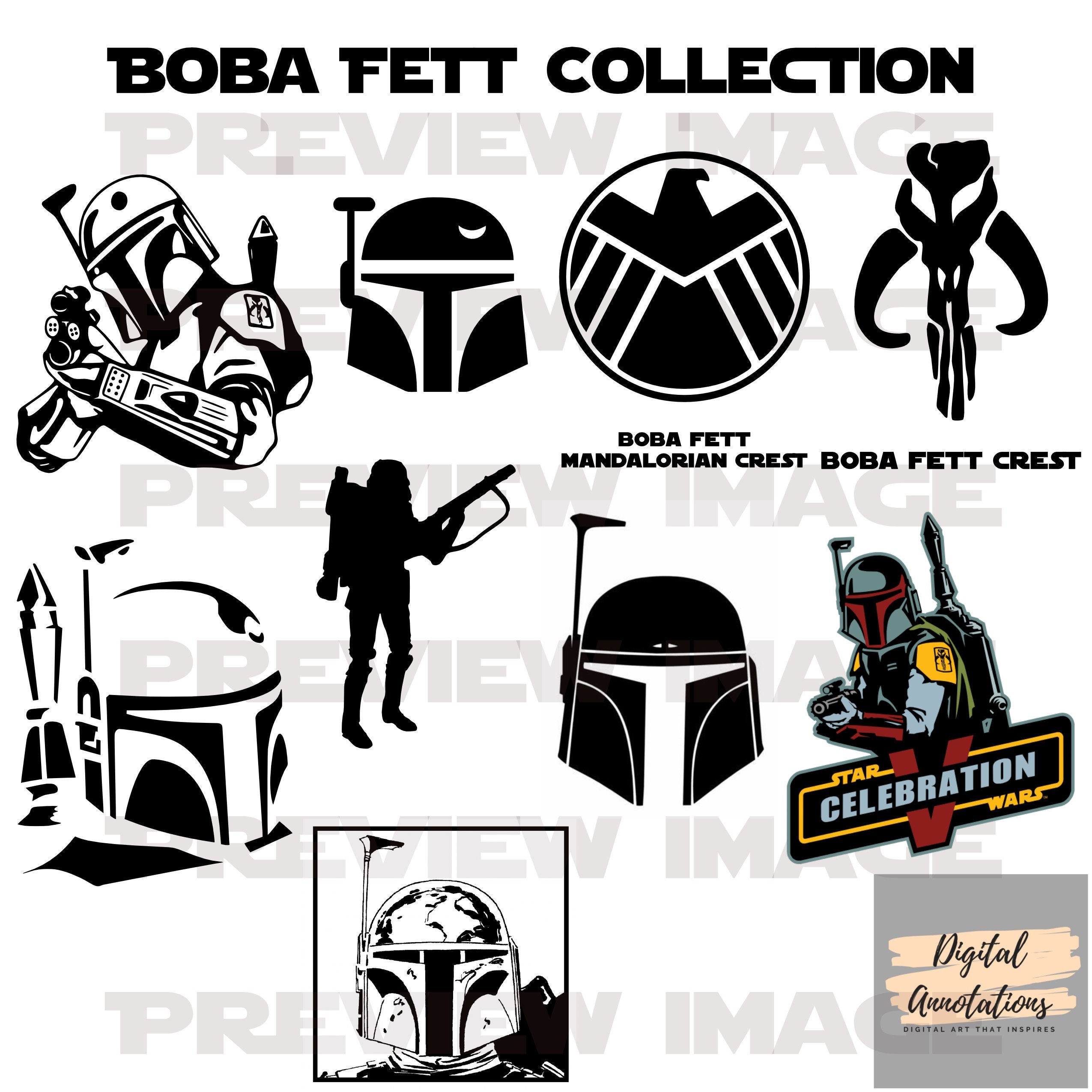 Boba Fett Mandalorian Symbol