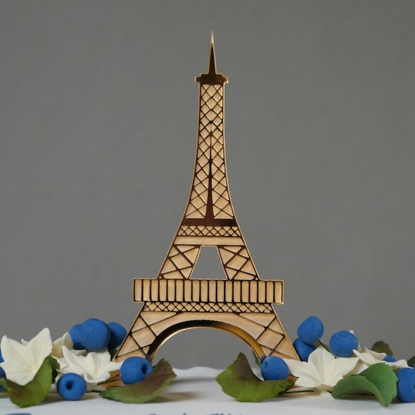 Eiffel Tower Cake Topper - Etsy