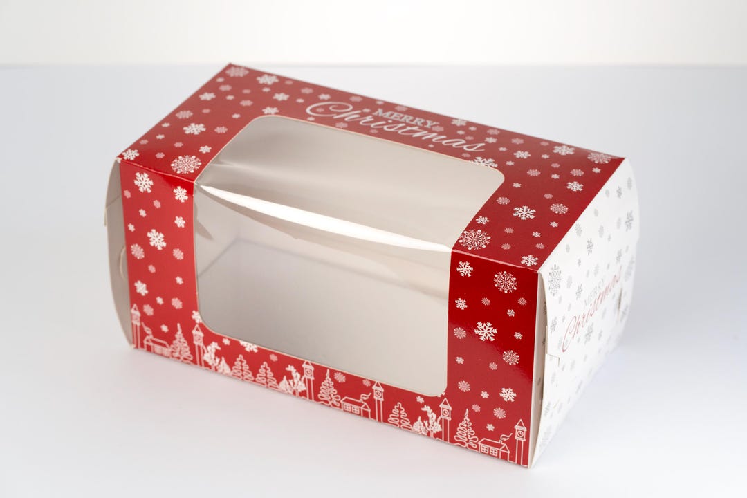 5 Premium Yule Log Boxes With Silver Board Cards - Pack of 5 - Etsy