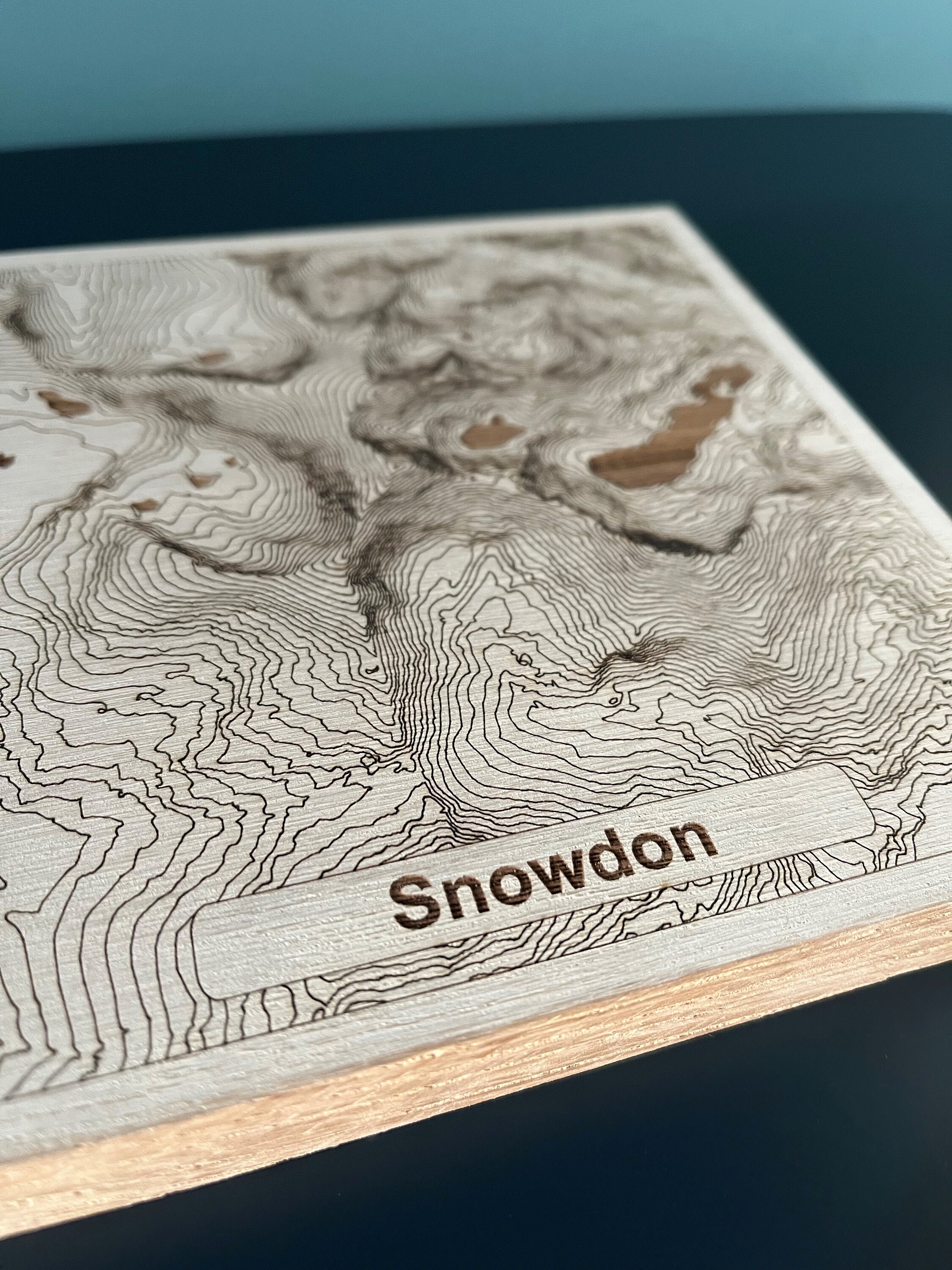 Personalised Snowdon Map Yr Wyddfa Map Topographic Map of Snowdon Welsh ...