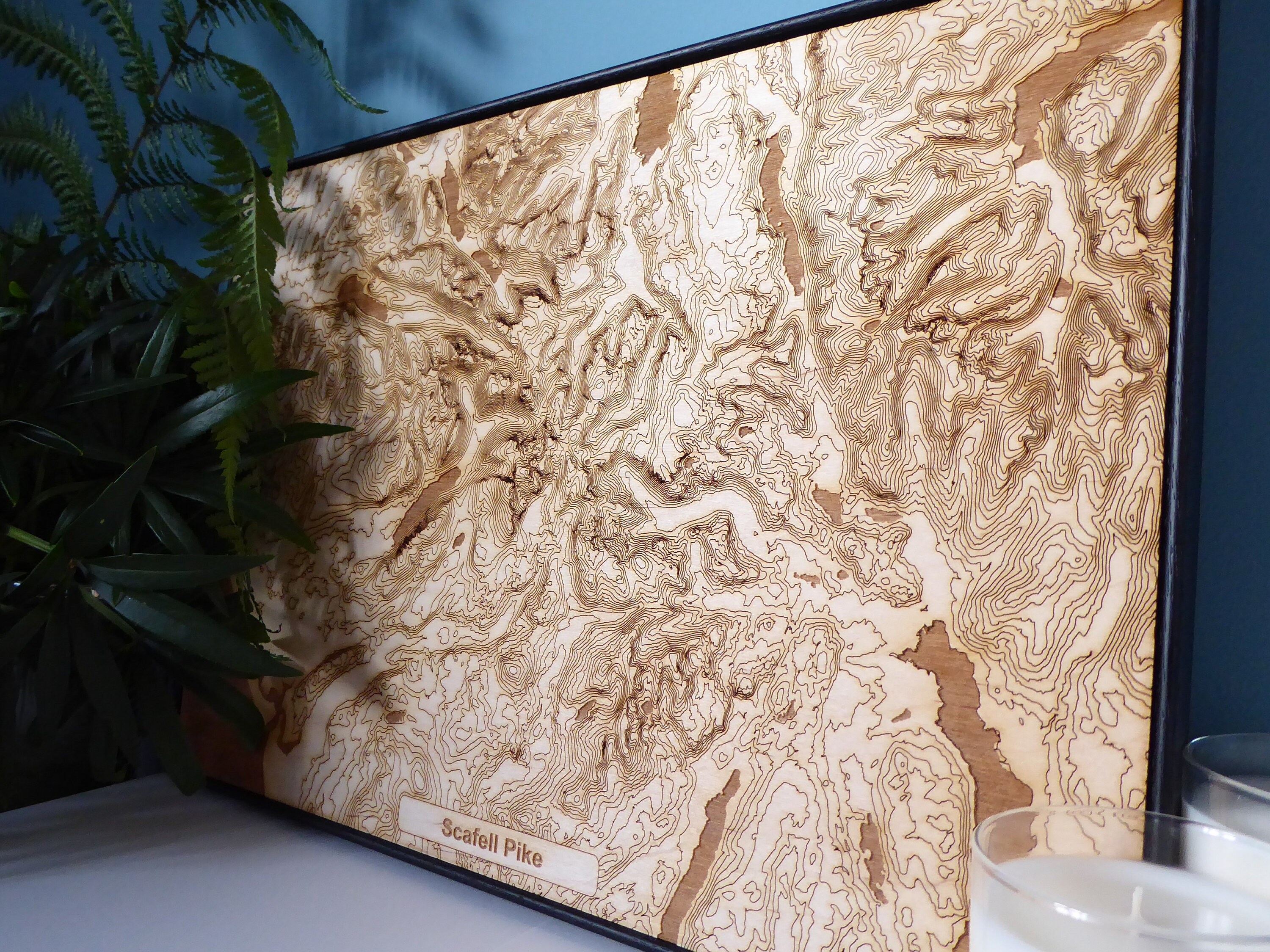Custom Wooden Map Topographic. Gift for Man Gift for - Etsy