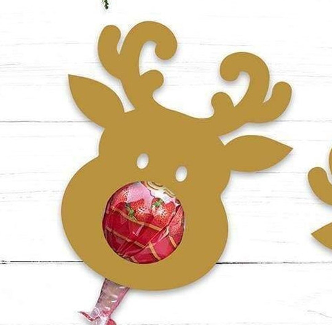 Christmas Lollipop Holder SVG, Reindeer Lollipop Holder Cut File, Candy ...