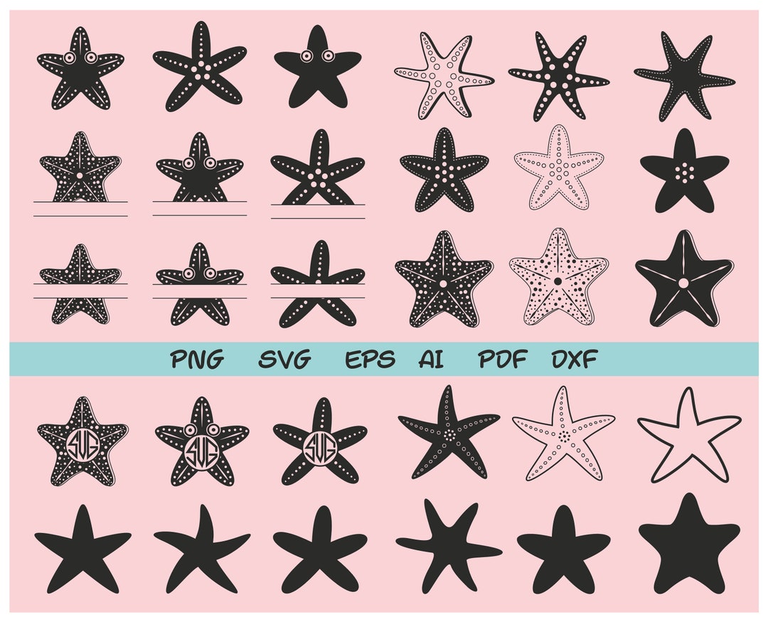 Starfish SVG Files - Etsy