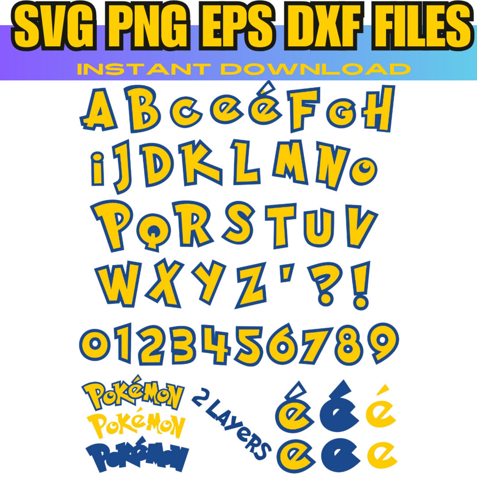 Catch the Fun Alphabet & Number SVG Bundle! - Etsy