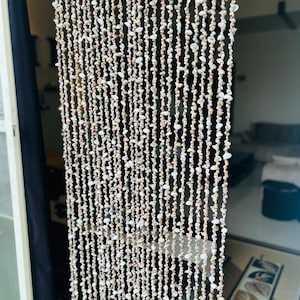 Boho Beaded Sea Shell Door Curtain: Handmade Coastal Decor - Etsy
