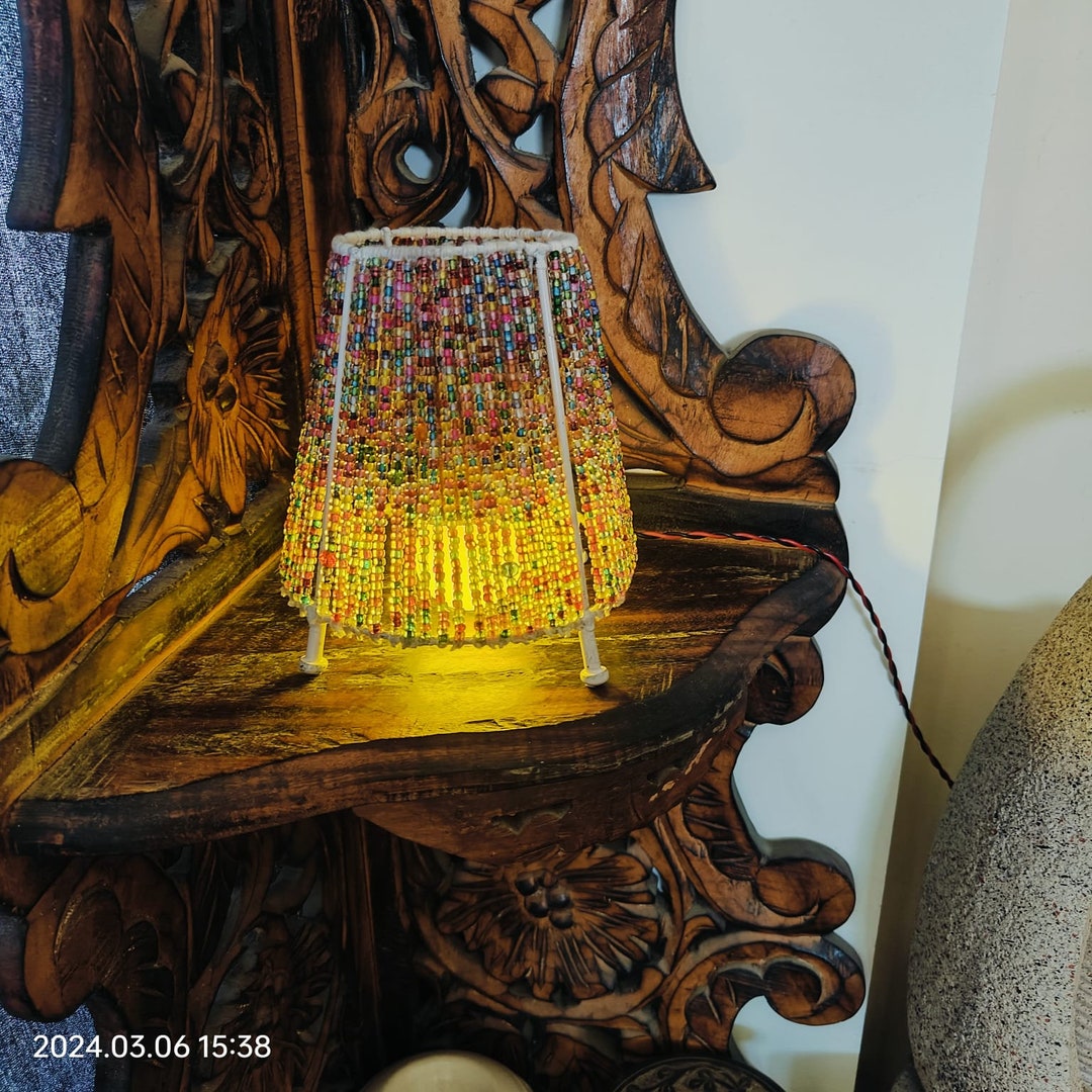 Modern Table Lamp Unique Handmade Boho Desk Lamp for Night Lighting ...