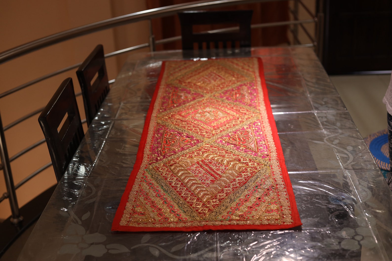 Indian Patchwork Table Runner: Handmade Wedding Decor (18X58 Inch) - Etsy