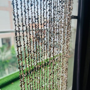 Boho Beaded Sea Shell Door Curtain: Handmade Coastal Decor - Etsy