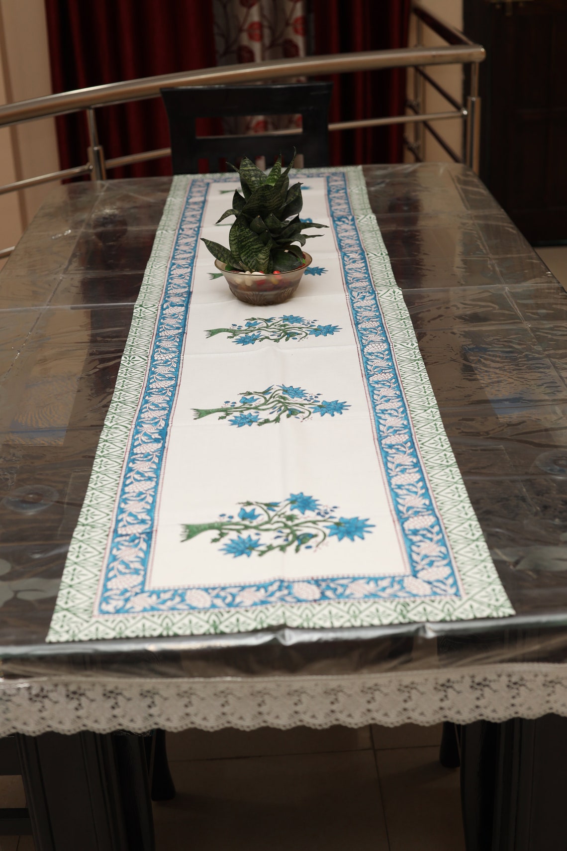 Tablecloth Block Print Table Runner Placemats Table Runner - Etsy
