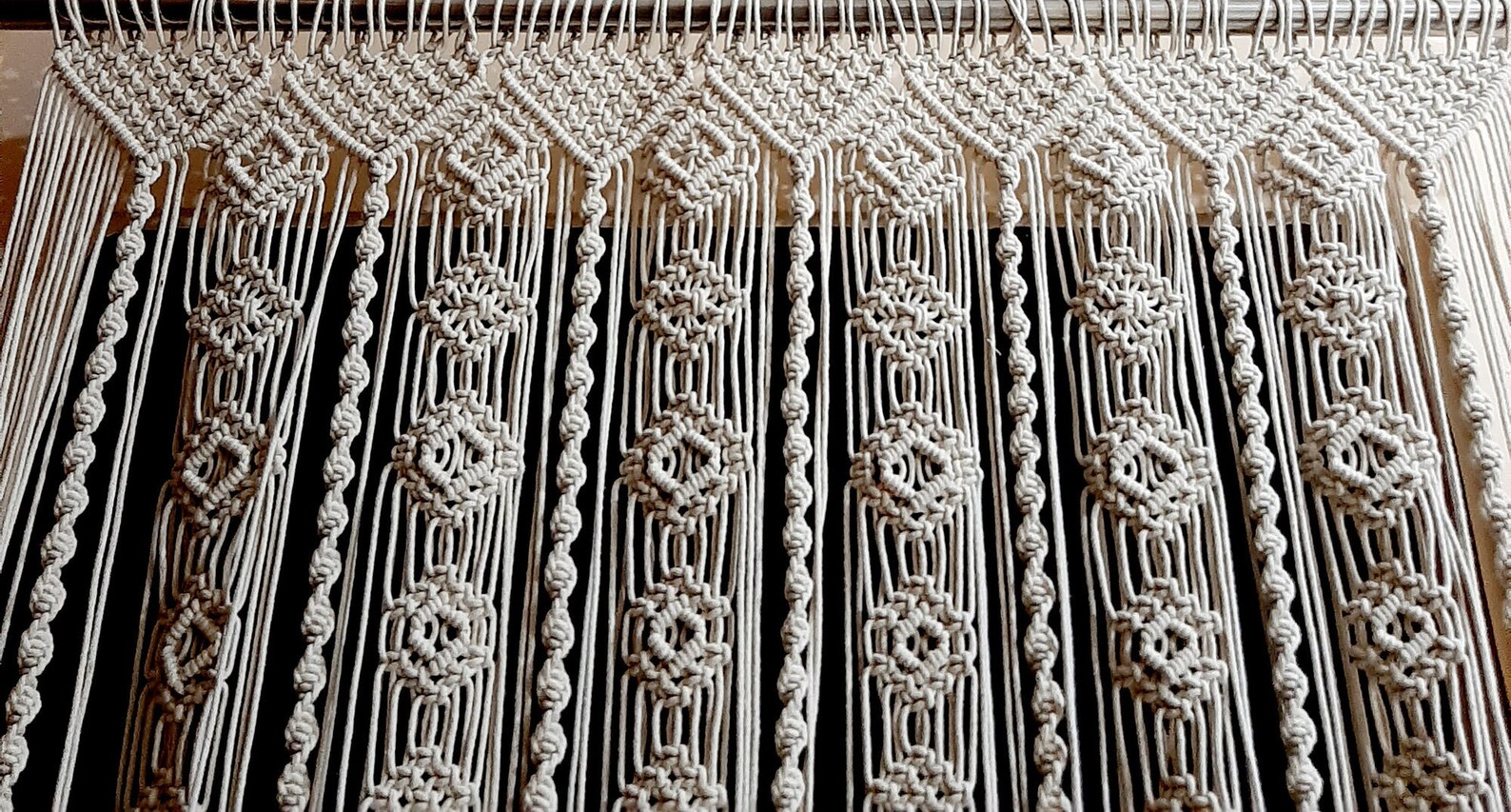 Macrame Curtain Macrame Doorway Curtain - Etsy