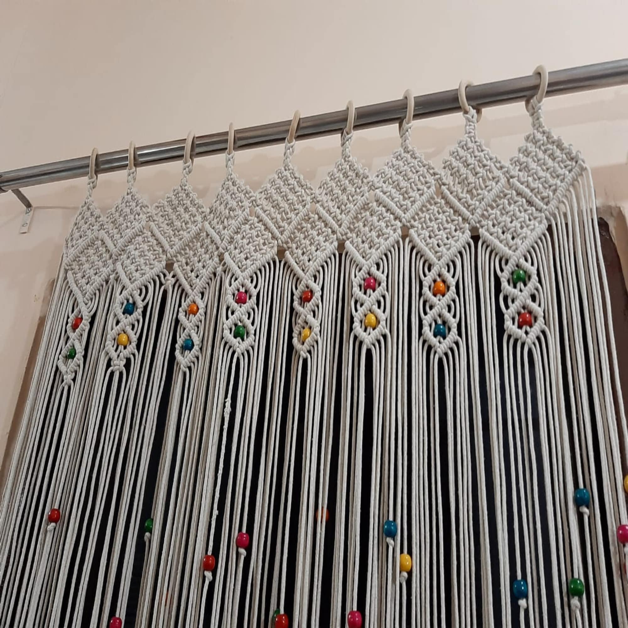 Macrame Curtain Macrame Door Curtain Macrame Backdrop - Etsy