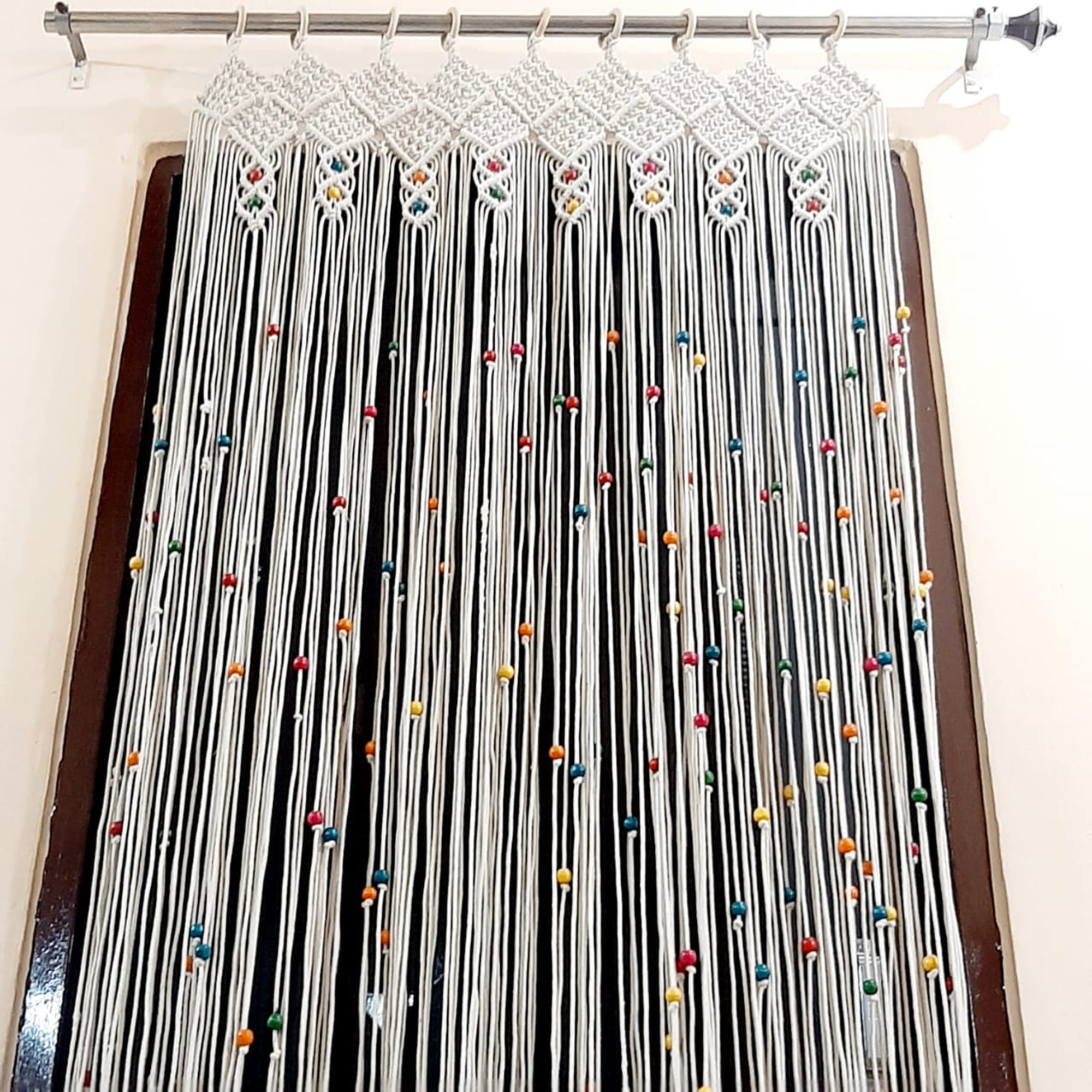 Macrame Curtain Macrame Door Curtain Macrame Backdrop - Etsy