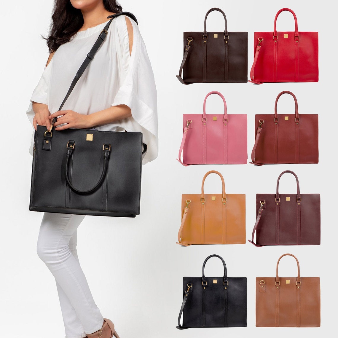 Laptop Bag for Women Computer Bag tote Bag Work Business - Etsy