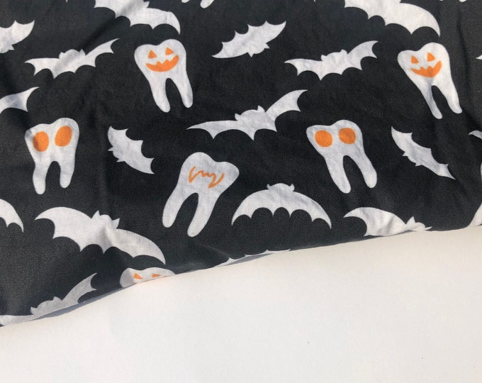 DENTAL HALLOWEEN FABRIC Halloween Tooth Fabric, Spooky Dentist Fabric ...