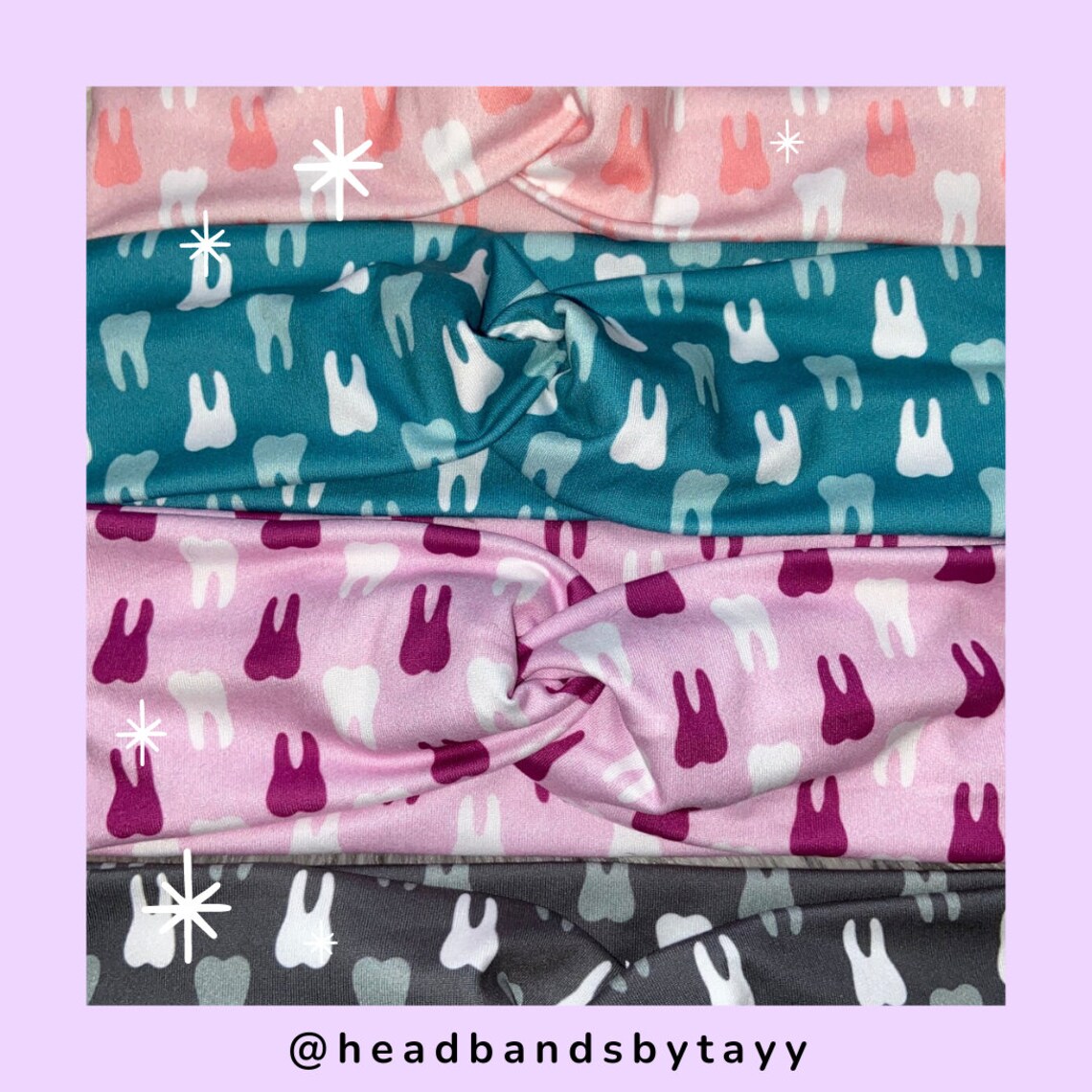 Dark Purple DENTAL Fabric, Medical Fabric, Tooth Fabric, Teeth, Dentist ...