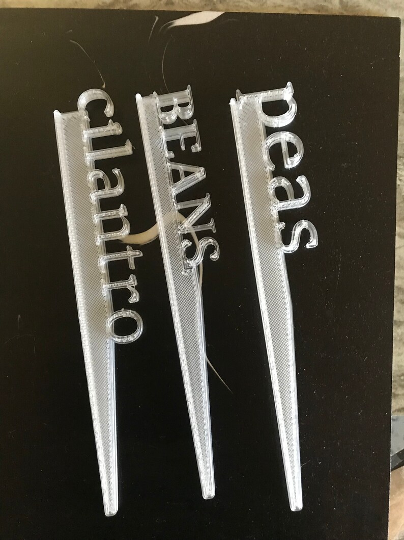 3D Printed Plant Markers - Etsy