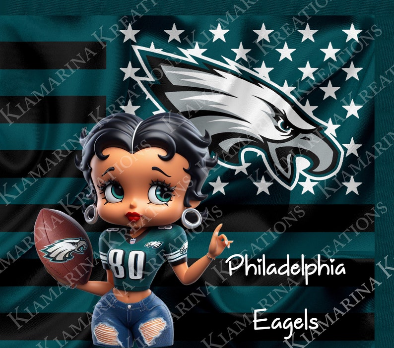 Betty Boop Eagles Tumbler Wrap - Etsy