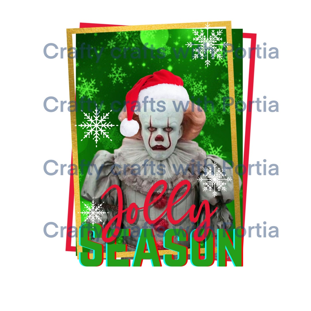 Christmas Pennywise Digital Image - Etsy