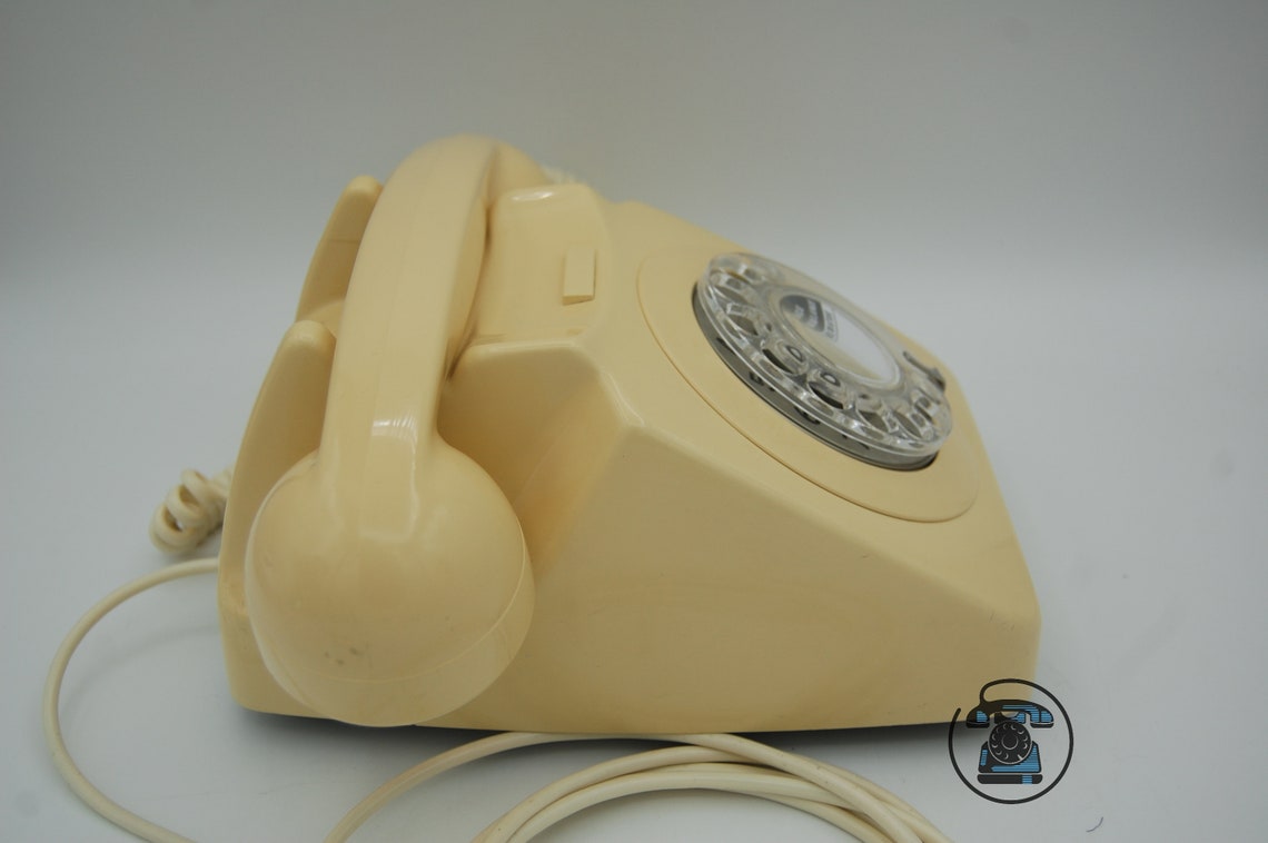 1960s GPO 746 RETRO Rotary Vintage Telephone in Ivory / Cream ORIGINAL ...