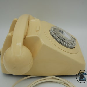 1960s GPO 746 RETRO Rotary Vintage Telephone in Ivory / Cream ORIGINAL ...