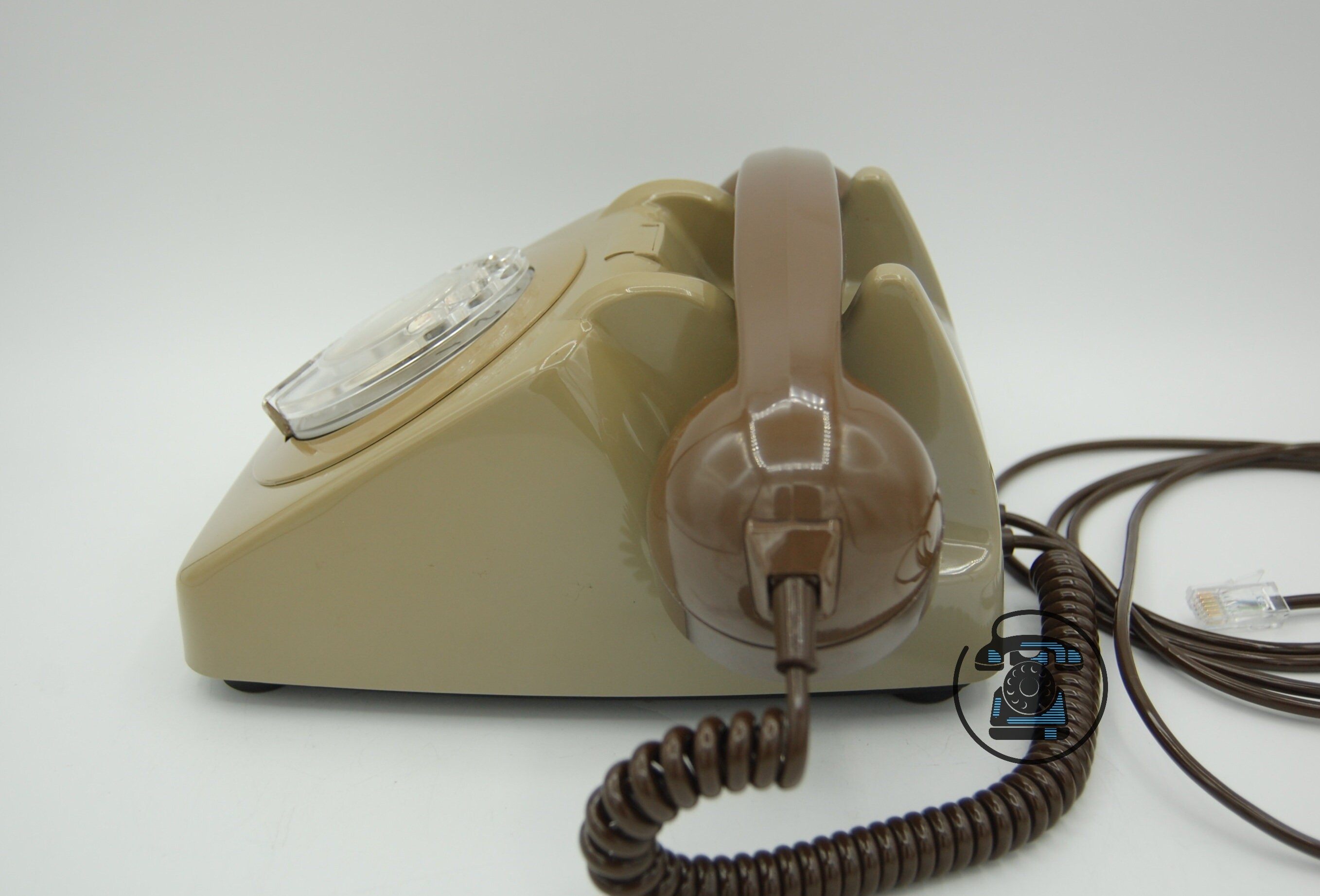 1950s GPO 706 RETRO Rotary Vintage Telephone ORIGINAL in 2 Tone Grey ...