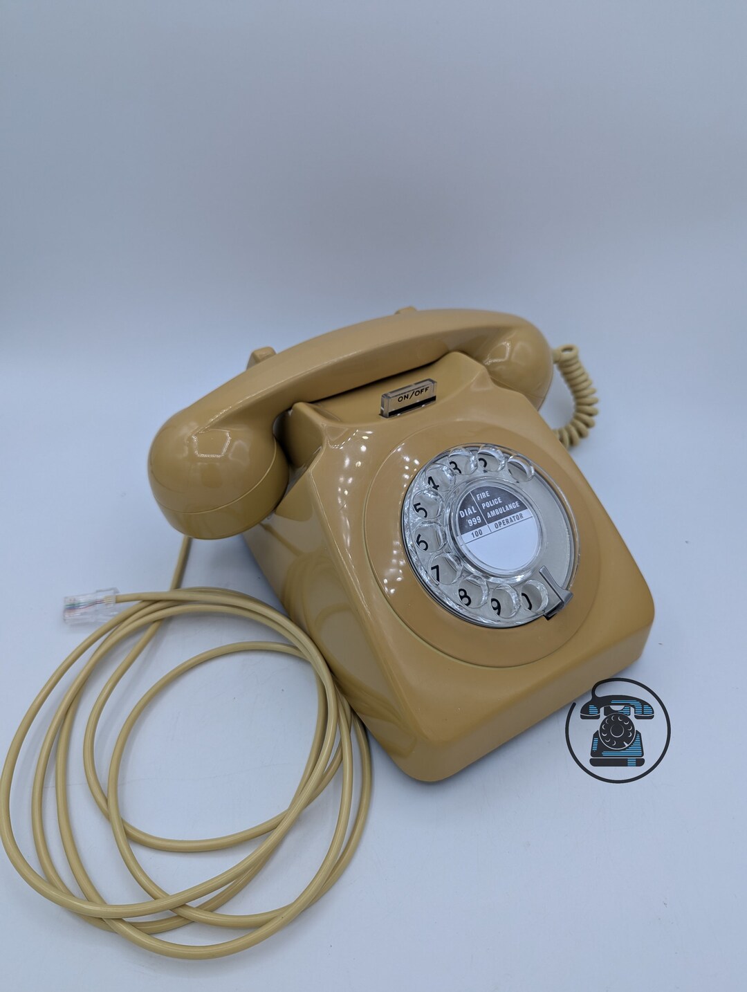 1960s GPO 746 RETRO Rotary Vintage Telephone ORIGINAL in Topaz Yellow ...
