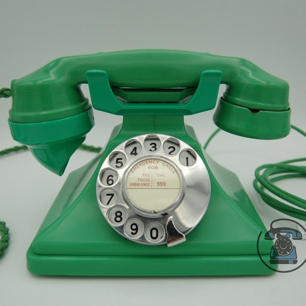 Green Rotary Phone - Etsy