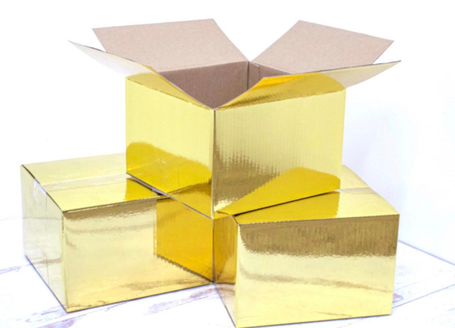 6x4x4 Metallic Gold Shipping Subscription Boxes Set of 500 - Etsy