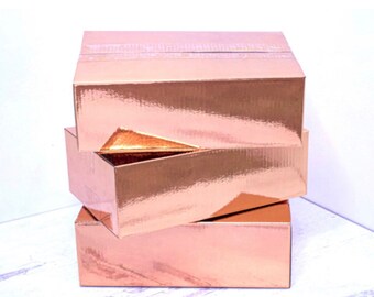 Metallic Gold Boxes - Etsy