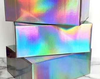 Iridescent Shipping Boxes - Etsy