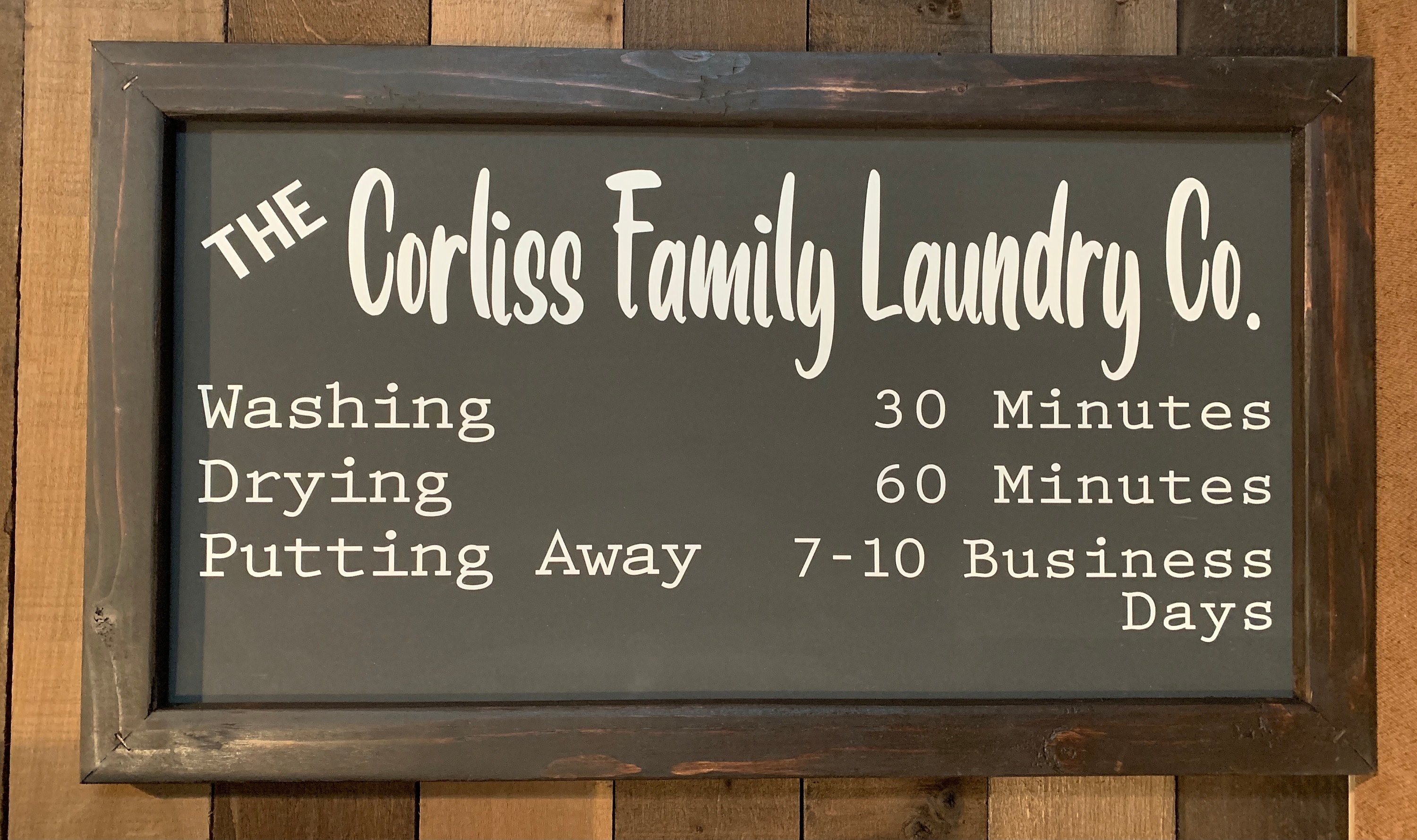 Personalized Family Laundry Co. Sign Farmhouse Sign Country - Etsy UK