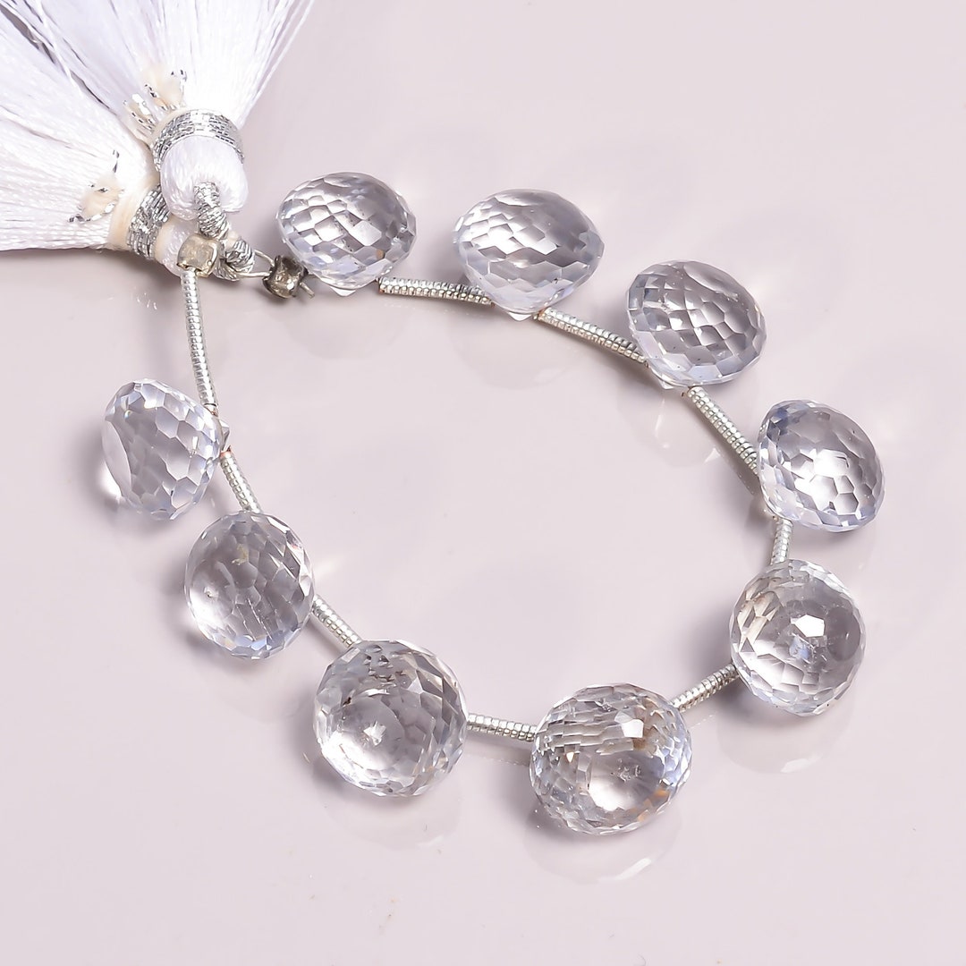 Supreme Crystal Beads/clear Crystal Gemstone/crystal Onion Shape Beads ...