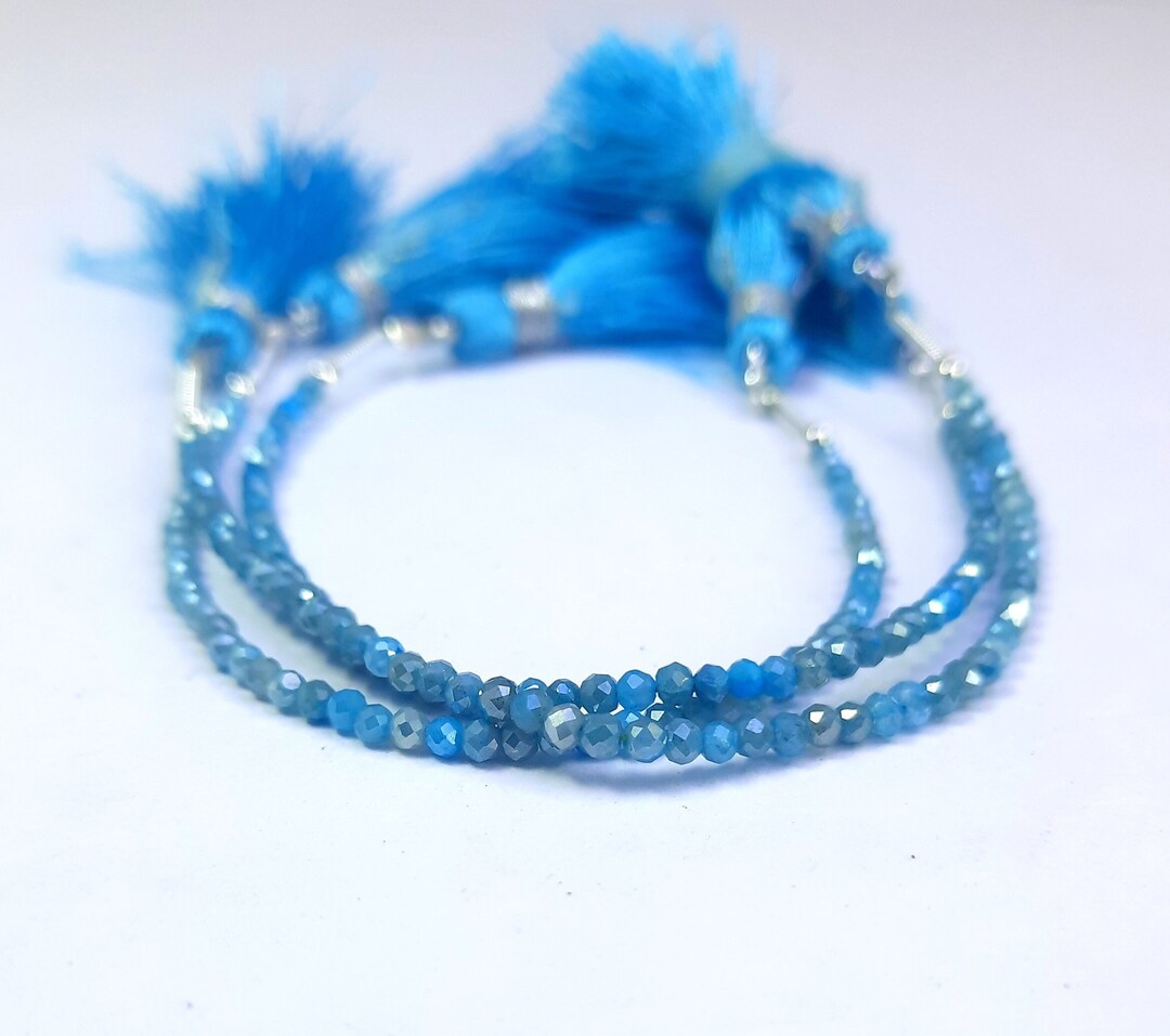 Royal Blue Moonstone Beads/royal Blue Moonstone Rondelle Strand/top ...