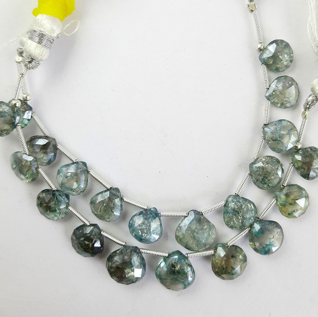 Royal Blue Quartz Gemstone Beads/royal Blue Quartz Heart Shape Beads ...