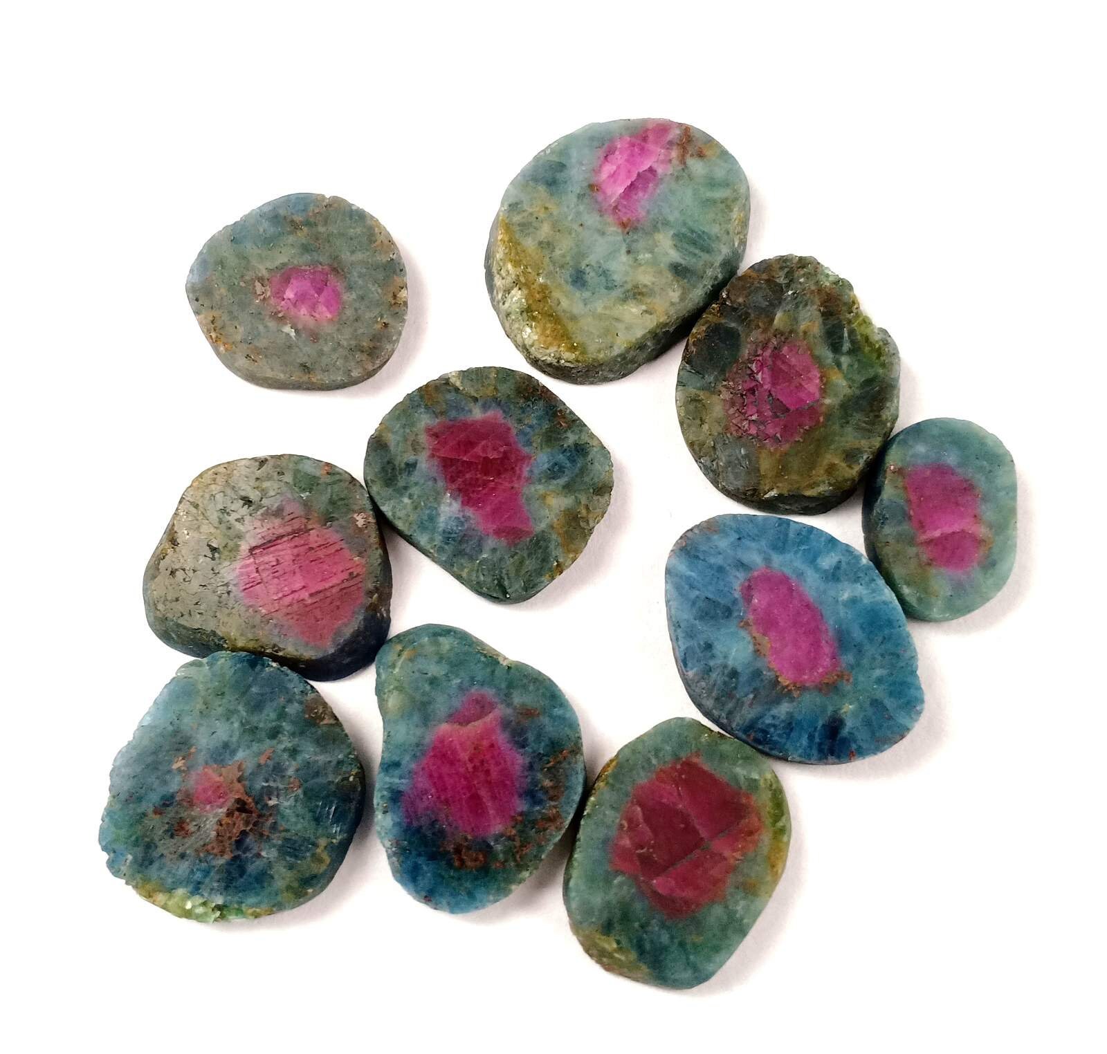 Jewelry Making & Beading Top Quality Ruby Zoisite Loose Slice Gemstone ...