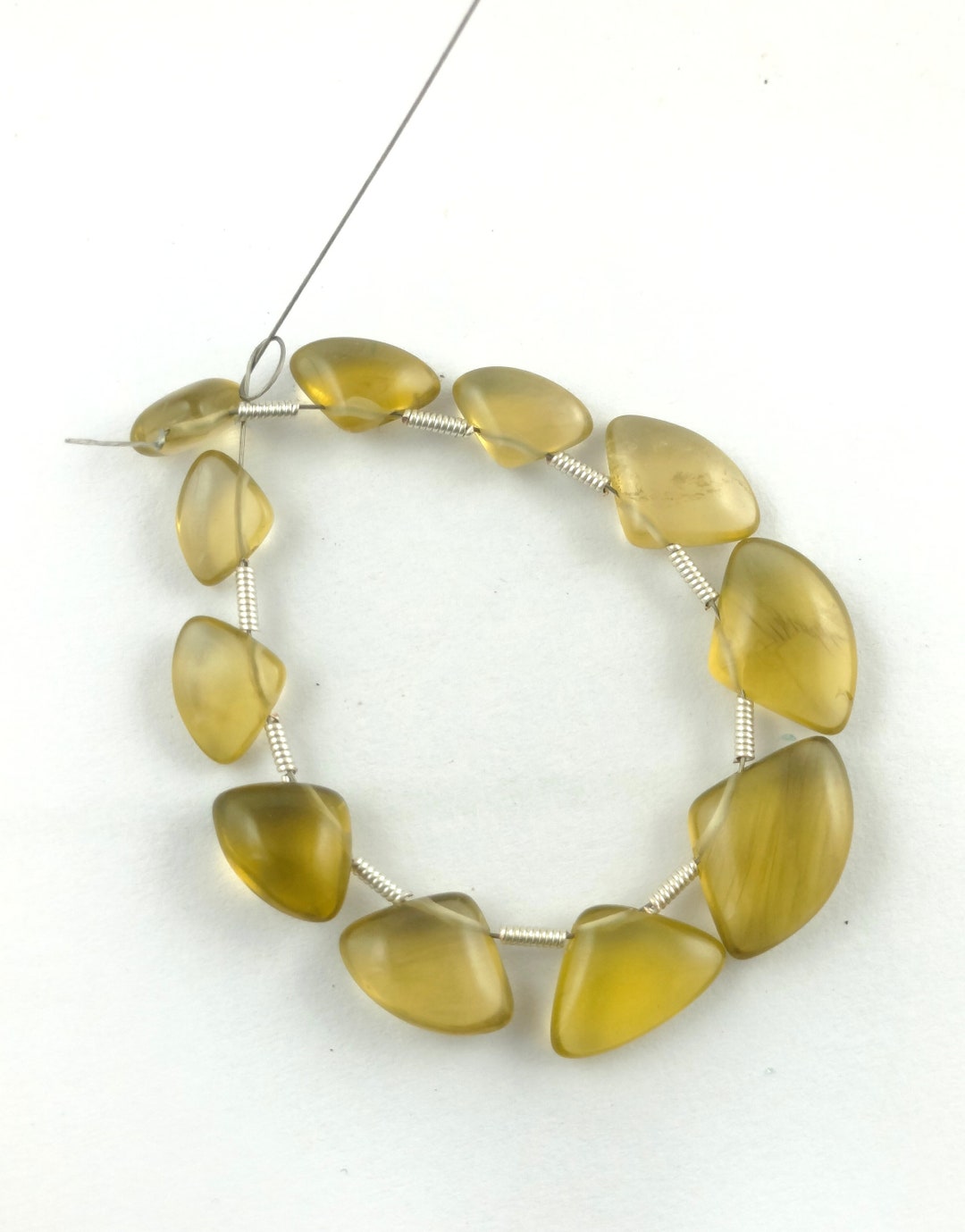 Fancy Shape Lemon Quartz Beads Gemstone/smooth Lemon Quartz Briolette/4 ...