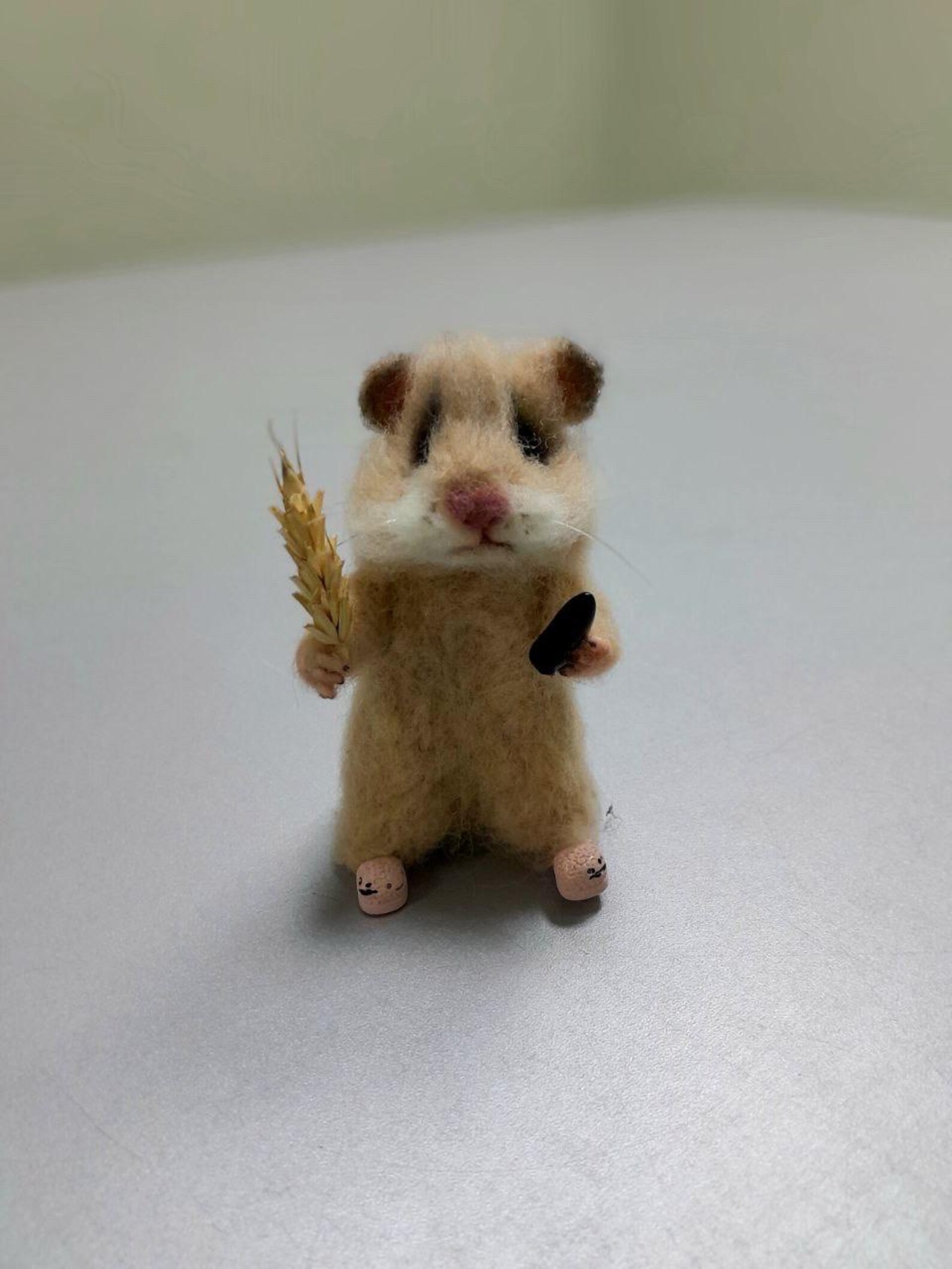 Felted Little Hamster With Grain - Etsy