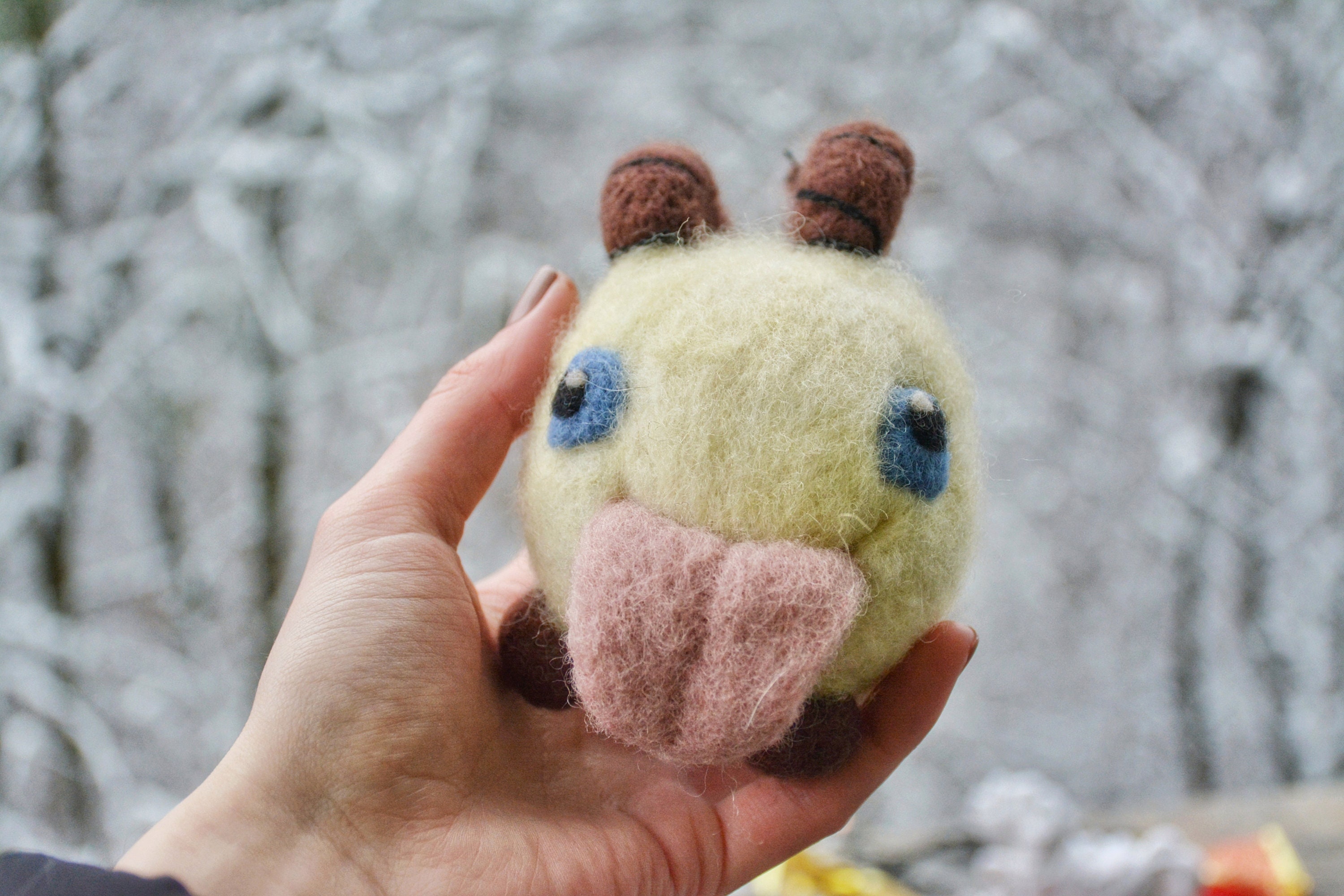 Felted Poro Toy League of Legends. Cute Poro Creature TFT - Etsy