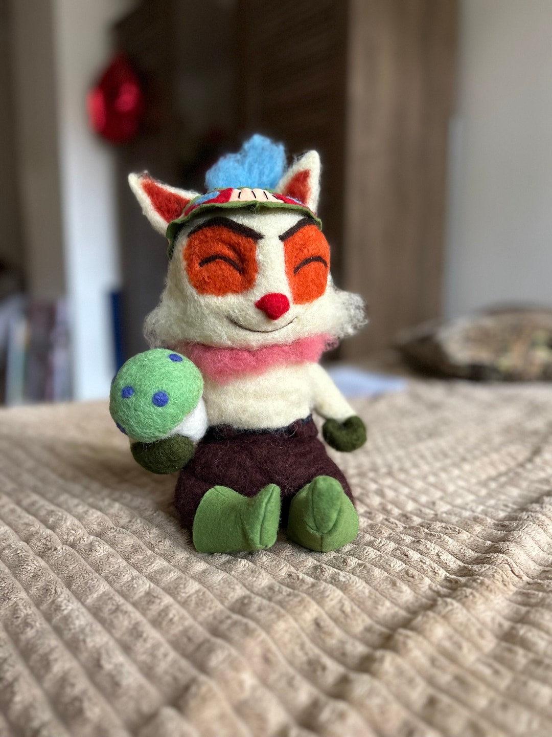 Felted Teemo Toy Inspired by League of Legends. Cute Teemo - Etsy