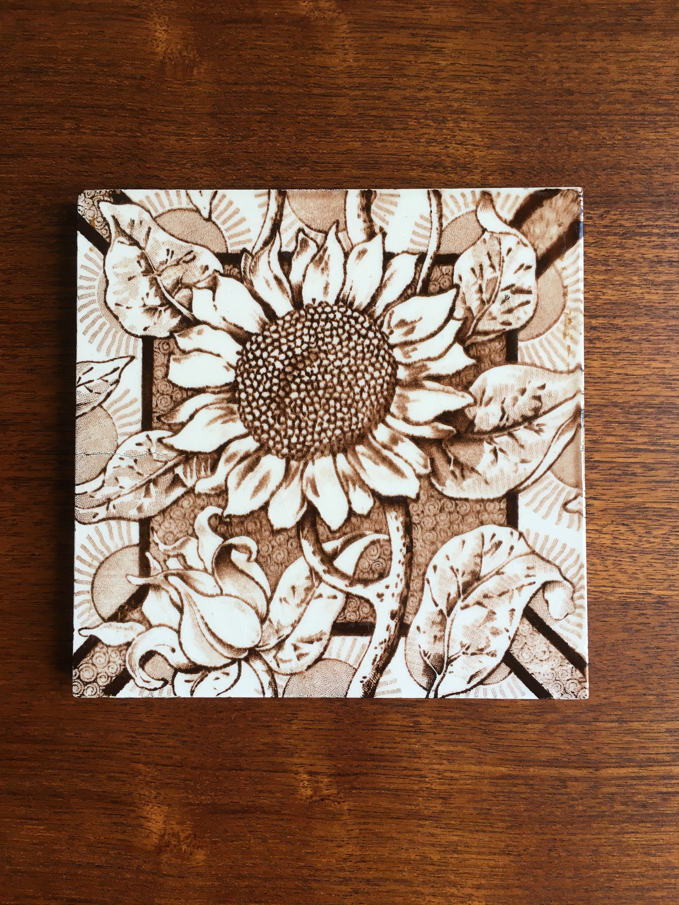 Victorian Tile Pot Stand - Etsy