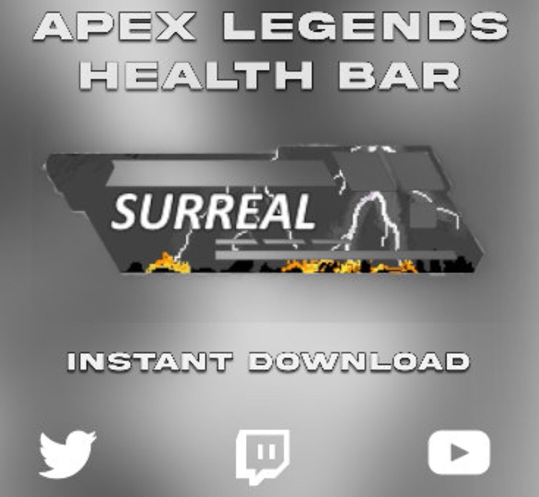 Instant Download Apex Legends Customizable / Animated Health Bar ...