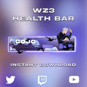 Animated Warzone 3 WZ3 Health Bar for Livestreaming Twitch, Youtube ...