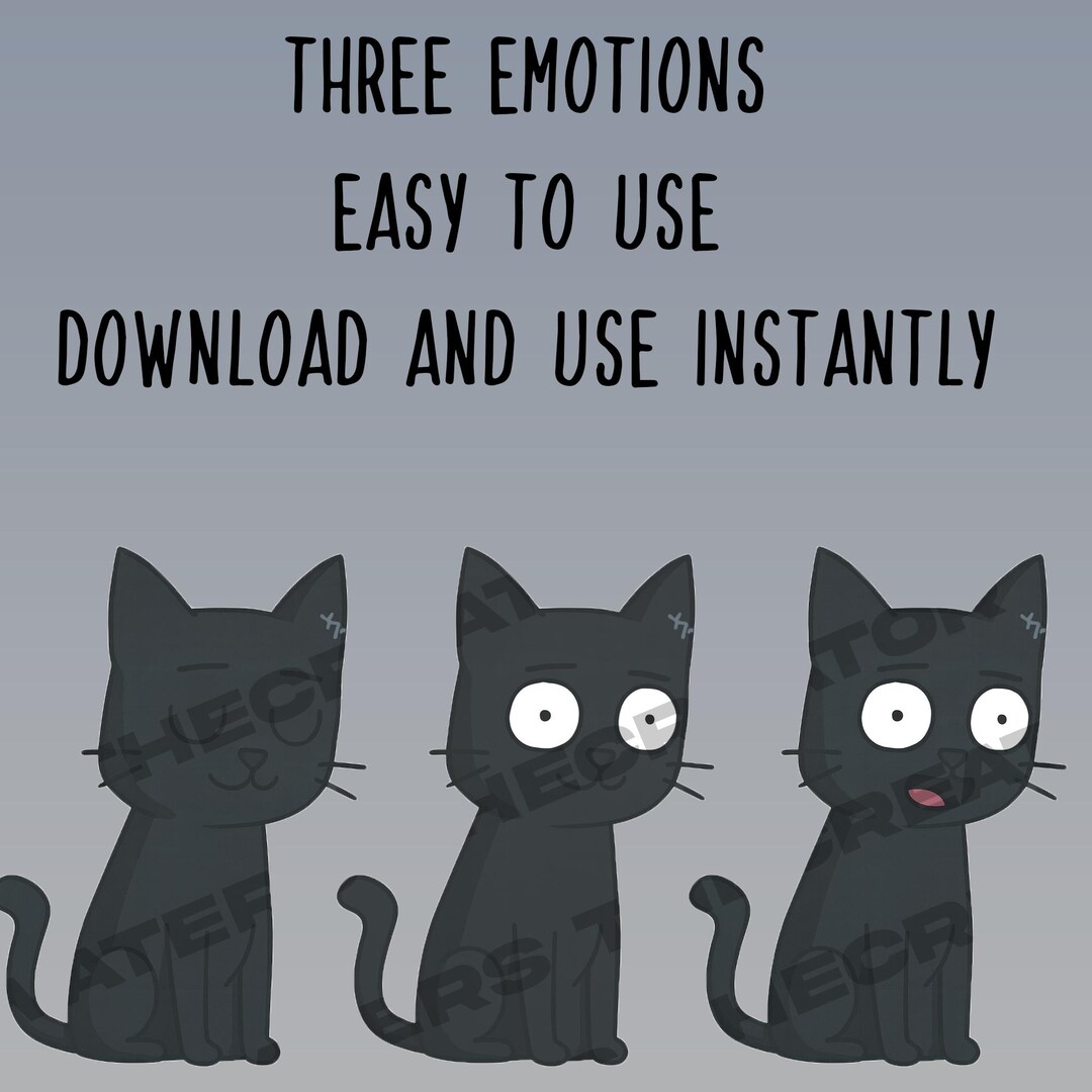 Pngtuber Zombie Cat Livestream Facecam (twitch,kick,youtube) - Etsy