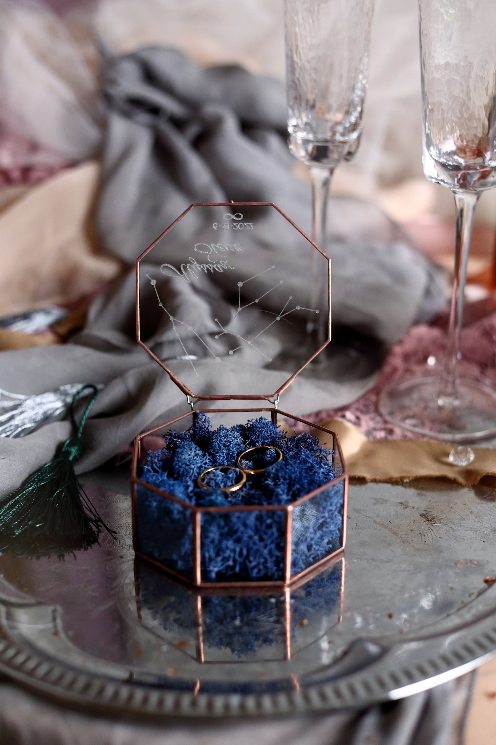 Your Constellations Wedding Ring Box Personalized Engagement - Etsy