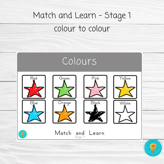 Match and Learn Personalised Name board preschool activities for kids ...